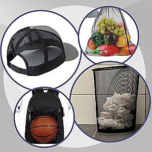 39x59 Inch Black Mesh Fabric Polyester Mesh Fabric Slightly Stretch Mesh Material Fabric Mesh Fabric Netting for Sewing Projects, Backpack Pocket and Straps, Netting Clothes, Netting Bag Shopping Bag