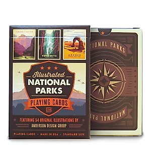 TANGDIAABBCC Aeiniwer Anderson Design Group Illustrated National Parks Playing Cards