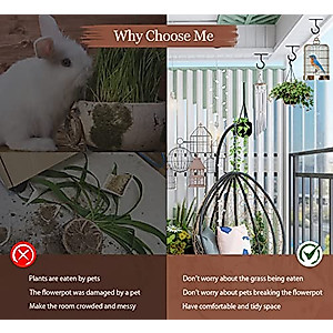 Ceiling Hooks for Hanging Plants 2Pack 2.5in,Wall Mount Hangers Plant Hooks,Wall Hooks for Plants,Lights,Planters,Lanterns,Hanging Bird Feeders,Wind Chimes,indoor&Outdoor Decoration Hooks Black