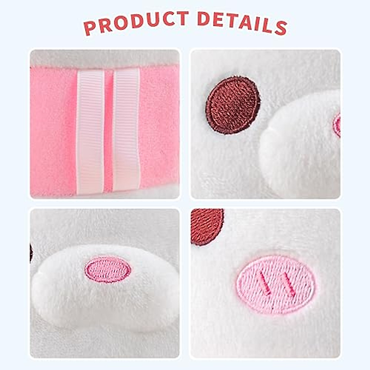 SNOWOLF Cute Rabbit Plush Pillow Stuffed Animals Toys, 13" Kawaii Plush Doll Rabbit Hugging Pillow Super Soft Cartoon Throw Pillow for Girls & Boys Brithday Gift