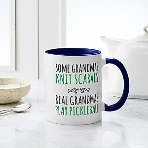 CafePress Real Grandmas Play Pickleball Mugs Ceramic Coffee Mug, Tea Cup 11 oz