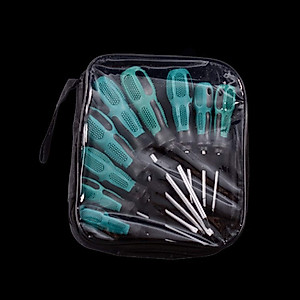 ZRSJ Screwdriver Set, 9pcs Phillips Slotted Screwdriver Set Magnetic Head Repair Tool Kit Manual Repair Tool (Size : Nine-Piece Set)