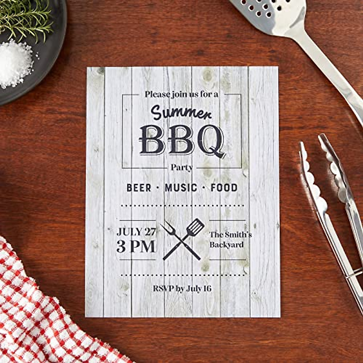 96 Sheets Rustic Wood Grain Stationery, Letter Writing Paper for Scrapbooking, Invitations, Crafts (8.5 x 11 In)