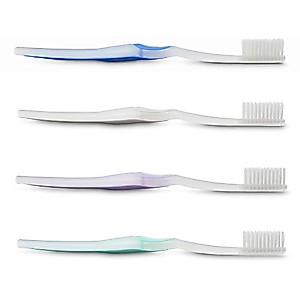 WELdental Welbrush Soft Flossing Sensitive Toothbrushes (4-Pack, Variety)
