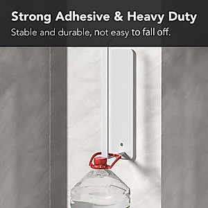 Esusom Paper Towel Holder Under Cabinet Rolls Plastic Cling Film Paper Towel Holder Adhesive for Kitchen Anti-Rust Metal Bathroom Toilet Paper Towel Holder Wall Mounted