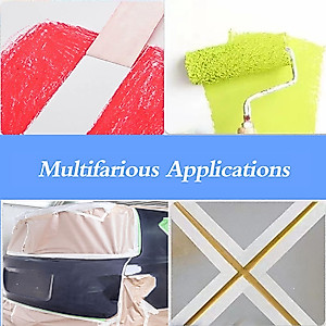 Lazybug studio Masking Tape 2 Inch Wide, 12 Pack White Masking Tape for General Purpose Use, 2 Inch x 55 Yards x 12 Rolls, 660 Yards in Total