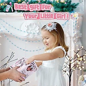 Pretend Makeup Kit for Toddlers Girls, Kids Pretend Play Makeup Set for Little Girls, Fake Toy Makeup Set with Cosmetic Case & Jewelry Set, Present Gift for Kids Girls Age 3 4 5+ ( Fake Makeup )