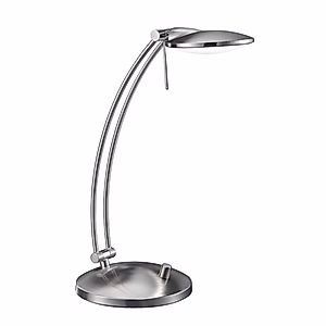 Arnsberg 525810107 Dessau LED Desk Lamp in Nickel-Matte