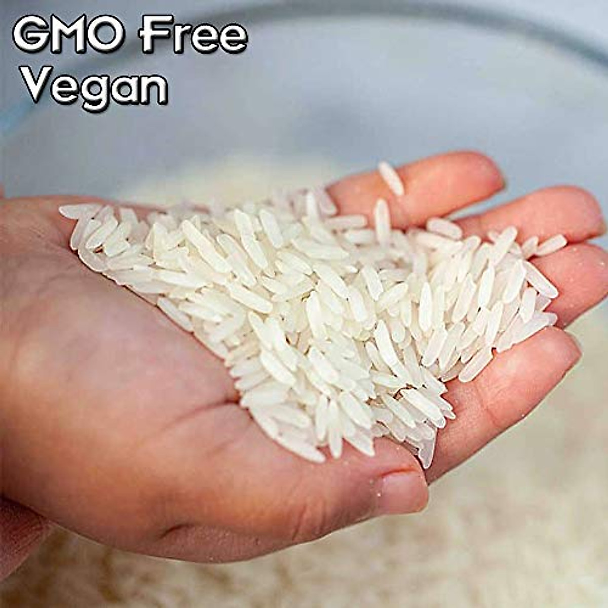 Golden Crown White Organic Jasmine Rice Premium Quality, Naturally Aged Extra Long Aromatic Tasty and Flavorful Gluten-Free Whole Grains From Thai HOM Mali, Non-GMO - 32 oz (2LB)