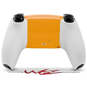 WraptorSkinz Skin Wrap compatible with Sony PS5 DualSense Controller Solids Collection Orange (CONTROLLER NOT INCLUDED)