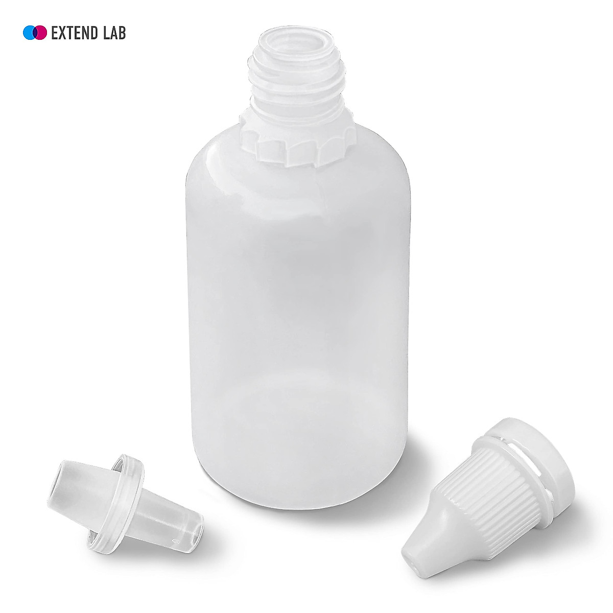 EXTEND LAB 30ml Plastic Dropper Bottle PACK OF 10 - Squeezable Eye Dropper Bottles - Refillable Mini Dropper Bottles with Srew Cap - Ideal for Essence, Oil