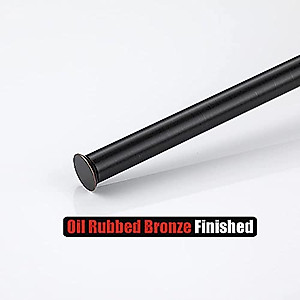 JQK Hand Towel Holder Stand, Modern Tree Rack Free Standing for Countertop with 12 Inch Bar, 304 Stainless Steel Oil Rubbed Bronze, HTT180-ORB