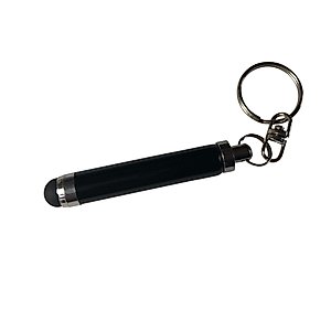 BoxWave Stylus Pen for Lockly Secure Plus (Stylus Pen Bullet Capacitive Stylus, Mini Stylus Pen with Keyring Loop for Lockly Secure Plus - Jet Black
