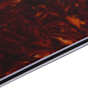 Musiclily Pro 13 Hole P Bass Pickguard for 4 String Precision Bass Modern Style, 4Ply Tortoise Shell