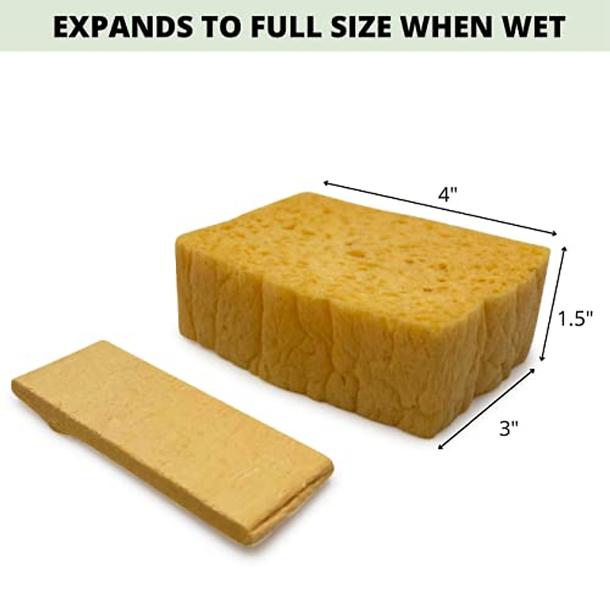 rE: Pop Up Sponges (10Pk) for dishwashing - Made from Vegetable Cellulose, Plastic Free, Biodegradable, Eco-Friendly