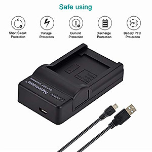 Newmowa NB-4L Replacement Battery (2-Pack) and Portable Micro USB Charger Kit for Canon PowerShot ELPH 100 HS,300 HS,310 HS,SD30,SD40,SD200,SD300,SD400,SD600,SD750,SD780 is,SD960 is,SD1000,SD1100 is