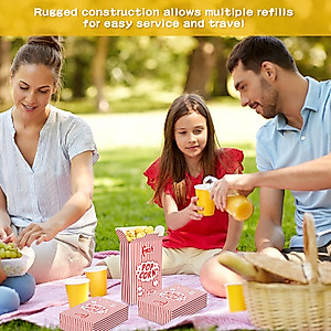 Sherr 400 Pieces Popcorn Boxes 1.25 oz Paper Close Top Popcorn Container Bags Bulk Red and White Striped Popcorn Cups Holder for Snack Movie Party Theater Night Birthday Carnival Circuses Supplies