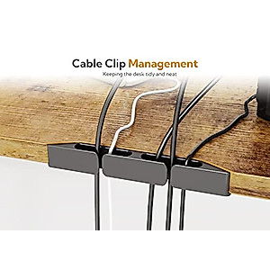 Claiks Triple Motor L Shaped Standing Desk, 63 x 55 inch Corner Stand Up Desk, Adjustable Height Desk with Splice Board, Black Frame/Rustic Brown Top