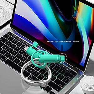 BGNTBUK Magnetic Type C Cable Fast Charging Data Soft Silicone Data Cable Cover Suitable for Type C Charging Cable Charger Cover C to C 6ft