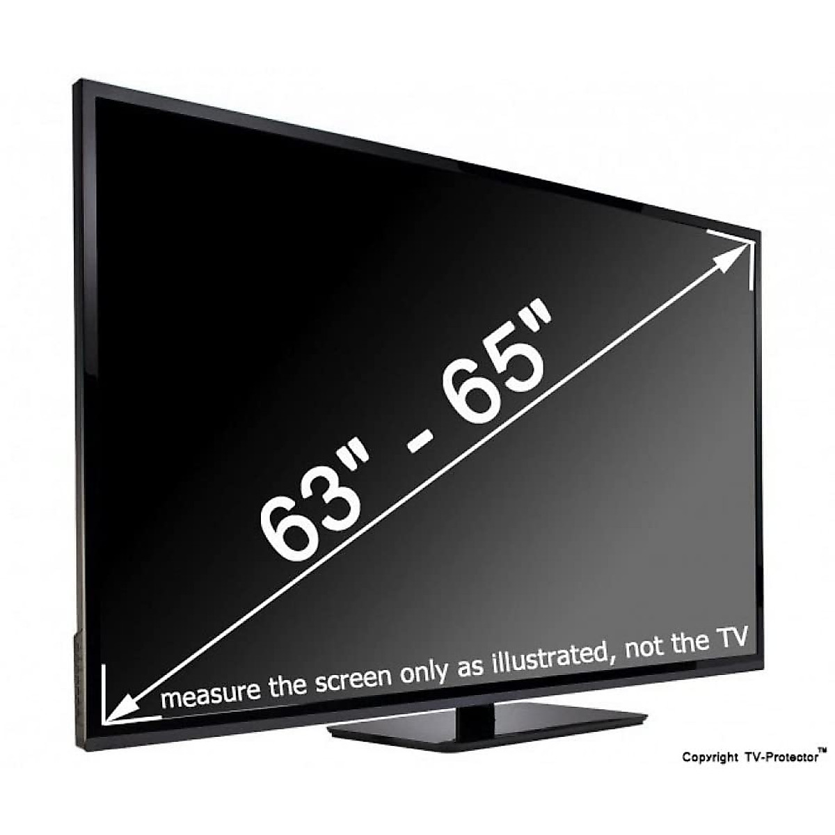 63-65 inch TV-ProtectorTM TV Screen Protector for LCD, LED, OLED and QLED 4K HDTV