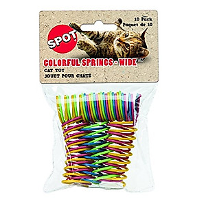 SPOT Ethical Products Ethical Wide Colorful Springs Cat Toy, Medium Breeds