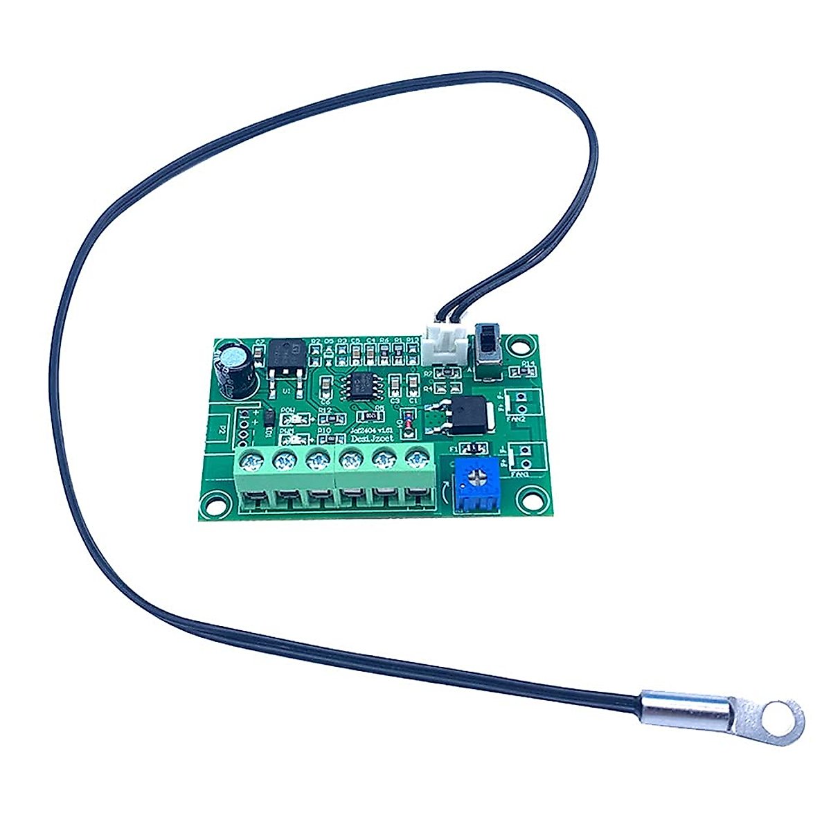 Abovehill PWM Fan Speed Controller, Adjustable Temperature Control Module 2A with Temperature Sensor for 12V/24V DC Fan