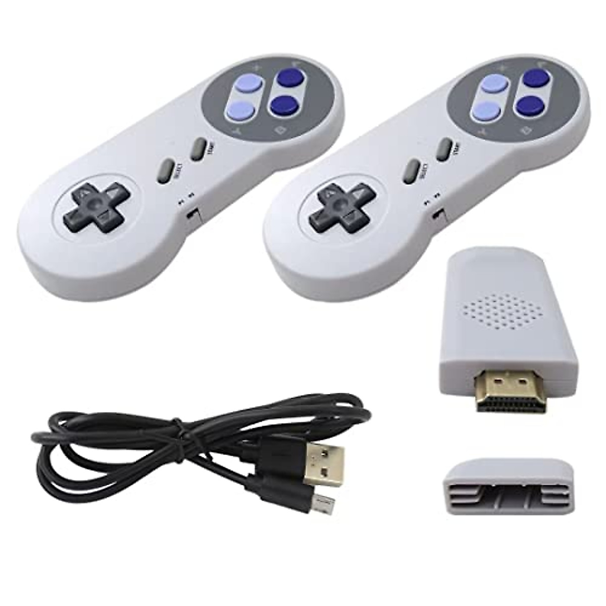 4K 2.4G Wireless HD TV Video Game Console 1500+Built-in Games+ Retro Gamepads