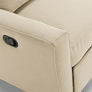 Serta Palisades Reclining Sectional with Right Storage Chaise - Beige