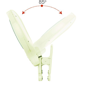 Omie View Bassinet Mirror, 10.98x7.0x3.0 inches, Headrest Mount, Rectangular, Modern, Lighted, Baby Monitoring Accessory