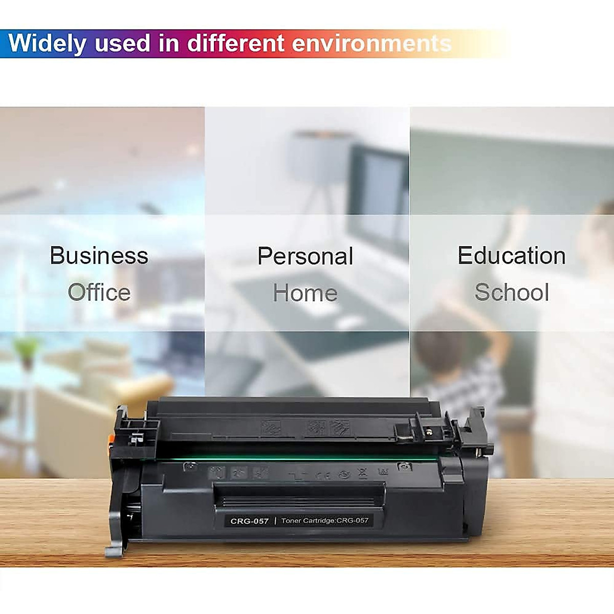 CHENPHON Compatible Toner Cartridge Replacement for Canon 057(3009C001) 2-Pack Black with Canon imageCLASS MF445dw MF448dw MF449dw MF455dw LBP226dw LBP227dw LBP228dw Laser Printer