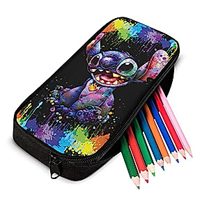 VQESYKU Cartoon School Backpack Set Laptop Backpacks with Lunch Bag Cute Travel Bag Gifts for Boys And Girls, black