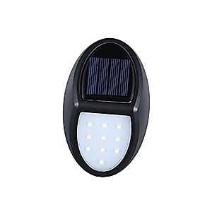 OSALADI 10 Paths for Patio Garden Wall Deck Powered Walkway Yard Outdoor Lights Security Solar LED Fences Stair Lighting