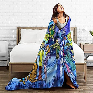 Cartoon Blanket, 50"x40" Ultra-Soft Flannel Throw Blanket ,Teens Adults Birthday Gifts Blanket for Couch Sofa Bed -1