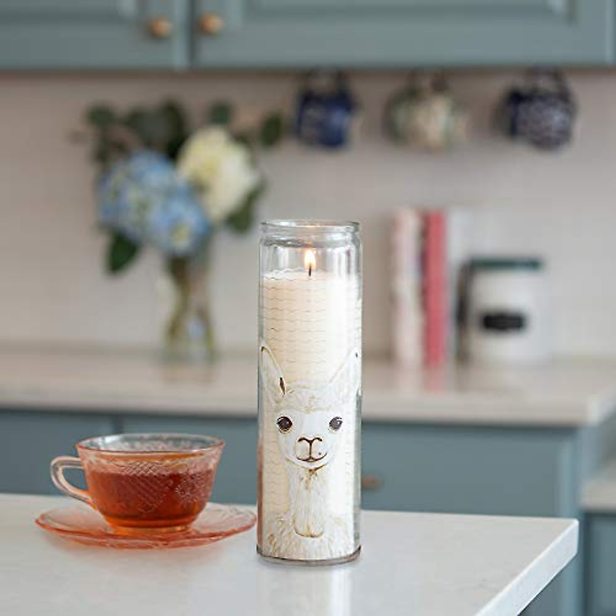 Scented Cathedral Candle by Studio Oh! - 13-Ounce Soy-Blend Wax Pillar Candle in Decorative Glass Container - Passion Fruit - Burns up to 115 Hours