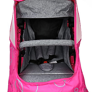 Wonder Living Stroller Rain Cover, Universal Stroller Weather Shield, Waterproof, Windproof Protection, Protect from Dust Snow (Pink)