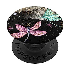 Pretty Pink Dragonflies Fantasy Nature Lover Beautiful PopSockets Swappable PopGrip