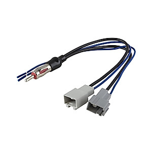 SCOSCHE HA1AA2B Compatible with Select 2008-Up Honda Vehicles Wire Harness & Antenna Adapter Bundle