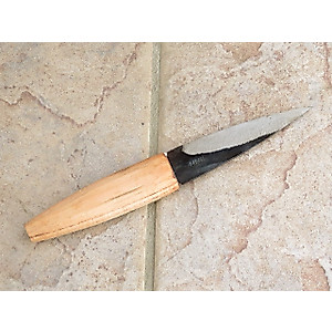 Crude - 3.5 Inch Asian Paring Knife - Carbon Steel - Thin, Light, SHARP !