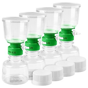 Membrane Solutions Sterile Disposable Vacuum Filter Units with 0.22um PES Membrane, 250mL, 4/CS