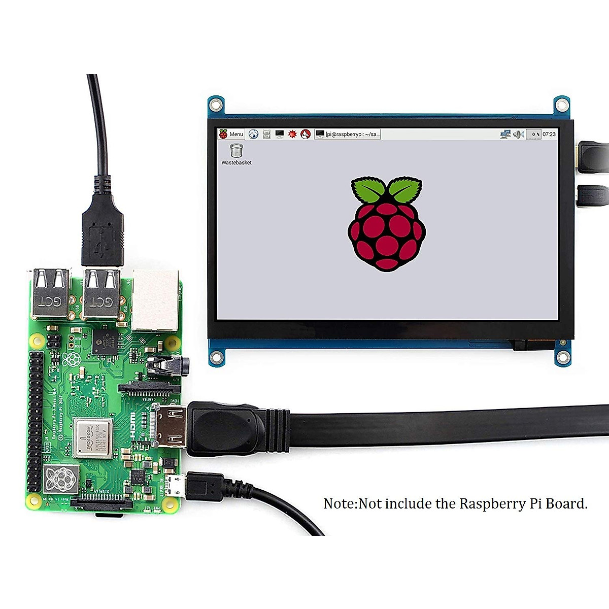 7inch HDMI LCD (H) 1024x600 IPS Capacitive Touch Screen LCD Display HDMI Module for Raspberry Pi, Jetson Nano,BB Black, Banana Pi Support Microsoft XBOX360 and Nintendo Switch