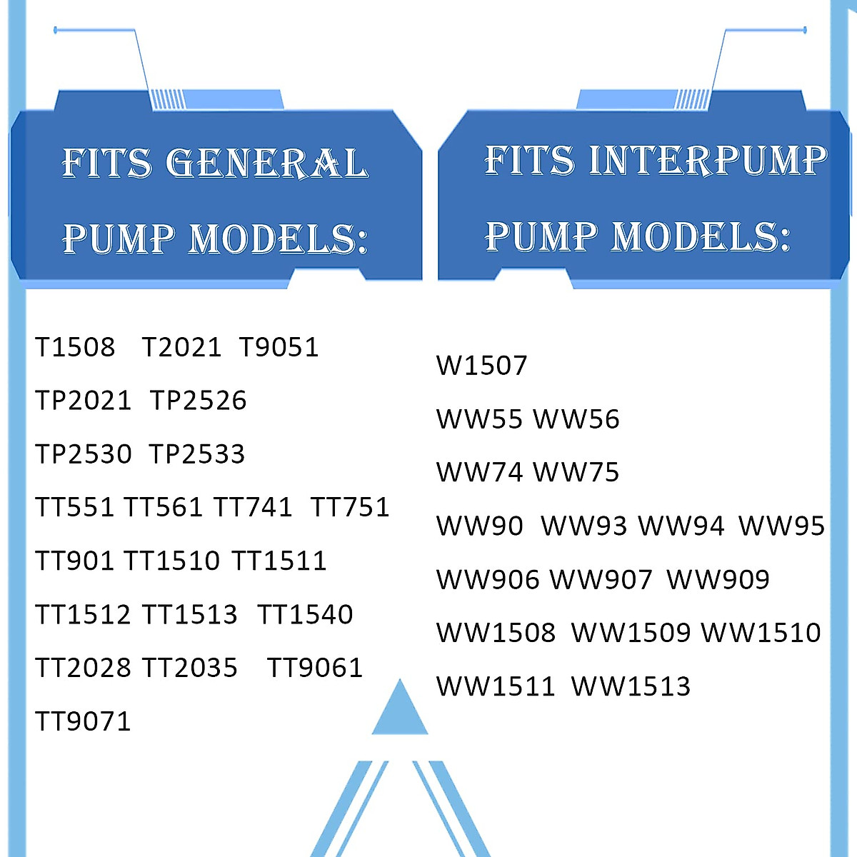 Camoo Inter pump Seal Packing KIT 96, fits GP K96 KIT96 15mm TT Series