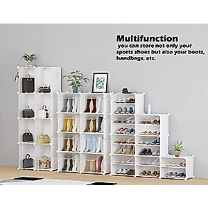 HOMIDEC Shoe Storage, 8-Tier Shoe Rack Organizer for Closet 32 Pair Shoes Shelf Cabinet for Entryway, Bedroom and Hallway