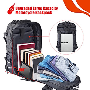 Goldfire Waterproof Tactical Backpack for Men Women, 20L Expandable Helmet Holder/Cycling Backpack/Hiking Helmetcatch Bag/Backpack with USB Port Military Molle Systerm (20L)