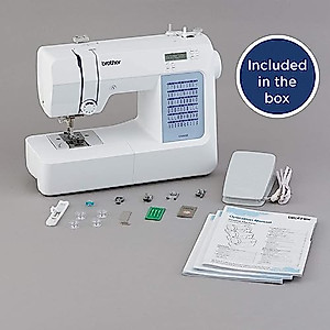 Brother CS5055 Computerized Sewing Machine and 5300A Hardcase for Carrying and Storage