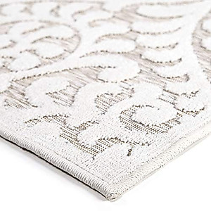 My Texas House by Orian Bluebonnets Area Rug, 3'11" x 5'5", Natural/Driftwood