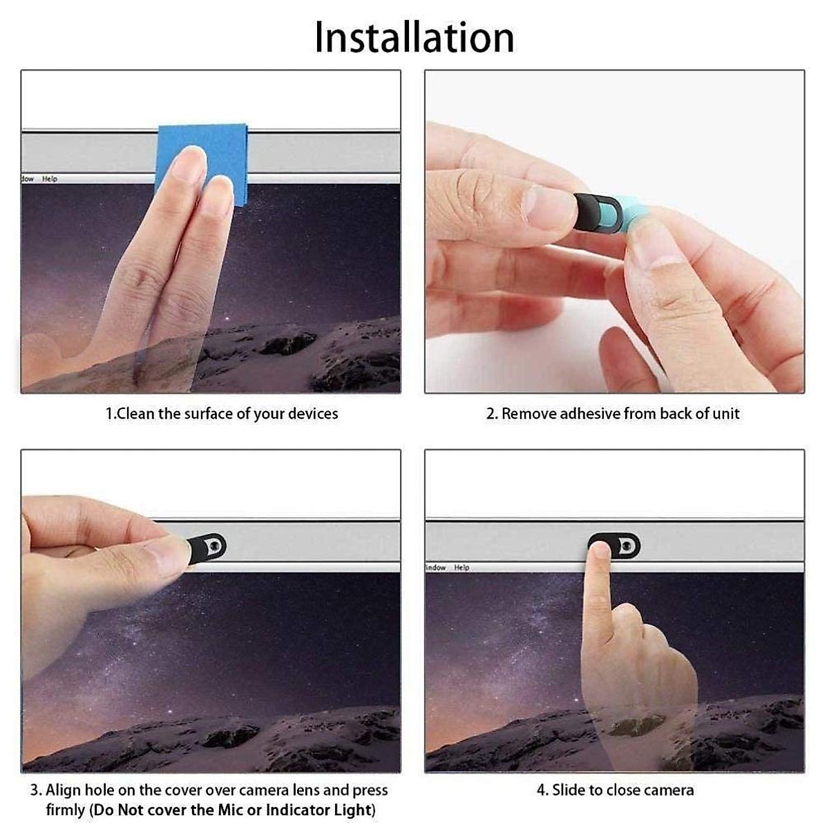 Privacy Camera Cover Security Blocker Webcam Closure Black for Edge Plus (2022), Compatible with Motorola Edge Plus (2022)