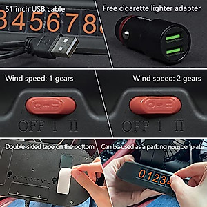 USB Cooling Car Fan Plug for 12V Truck Vehicle 5V Home Outdoor Desktop Universal Fans 360° Rotatable Dual Fan Car Cooling Fans for Car SUV RV Truck Boat Home Portable Fan Low Noise for Summer