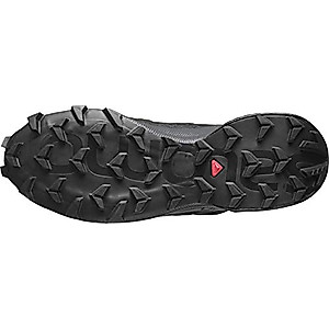 Salomon womens Salomon Women's Speedcross 5 Shoes for Women Trail Running, Black/Black/Phantom, 8 US