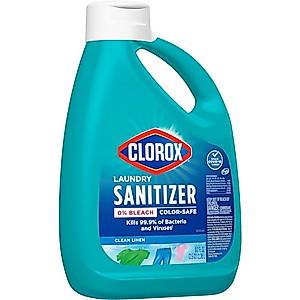 Clorox Laundry Sanitizer, Kills 99.9% of Odor-Causing Bacteria on Laundry, 80 Fl Oz, Pack of 2