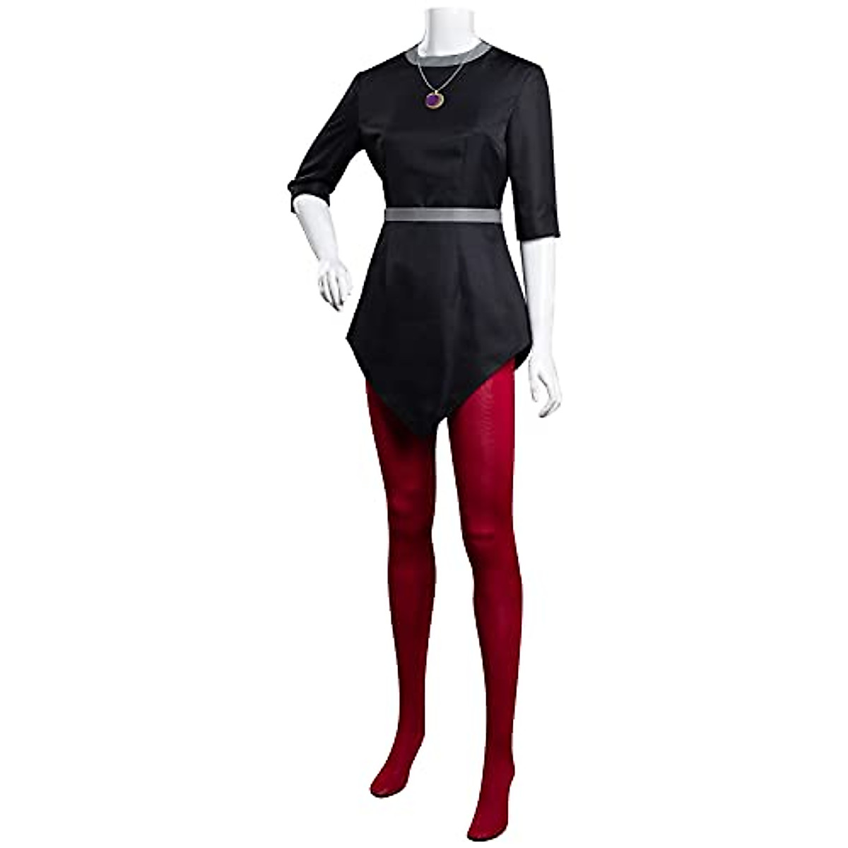 Roocnie Adult Womens Amity Blight Cosplay Outfit The Owl House Shirt Leggings with Necklace Set